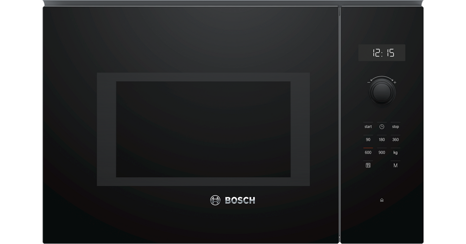 Bosch BFL554MB0 Serie 6 beépíthető mikrohullámú sütő fekete 25L 38cm ...